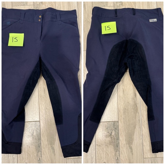 Piper | Pants & Jumpsuits | Piper Navy Blue Riding Pants With Black ...
